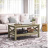 Ophelia & Co. Coffee Table, Modern Farmhouse Center Table With Storage, Side Table For Living ...
